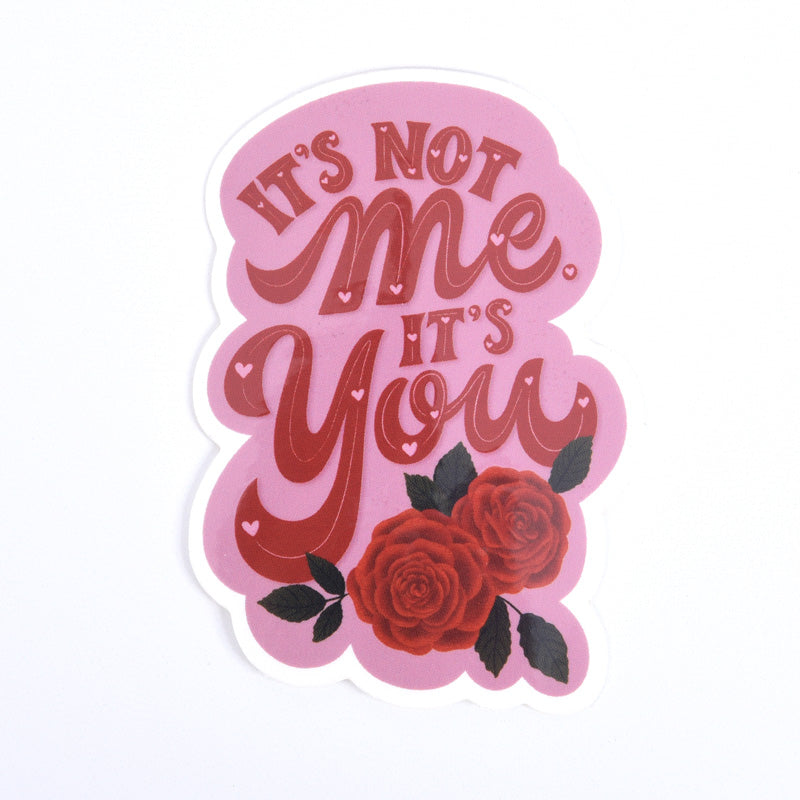 It's Not Me Sticker – Palindrome Art