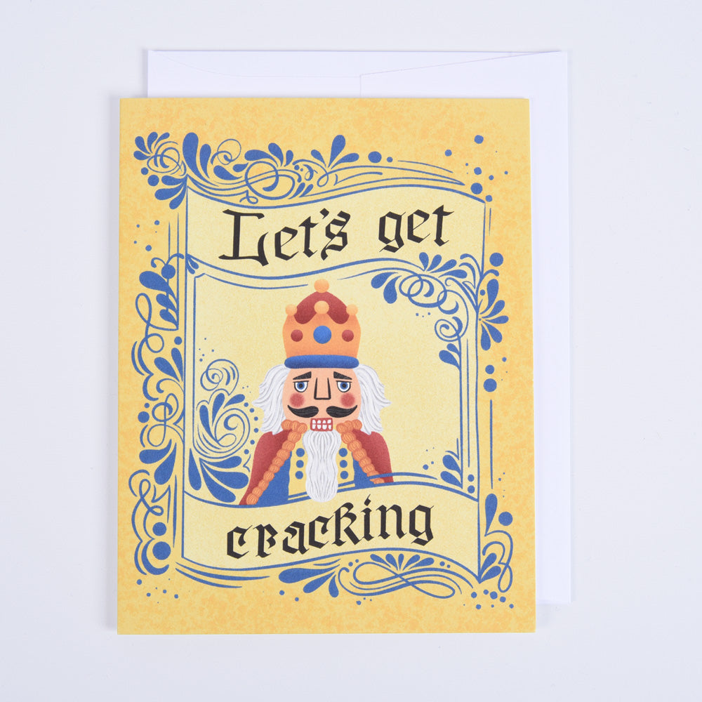Let's Get Cracking Greeting Card – Palindrome Art